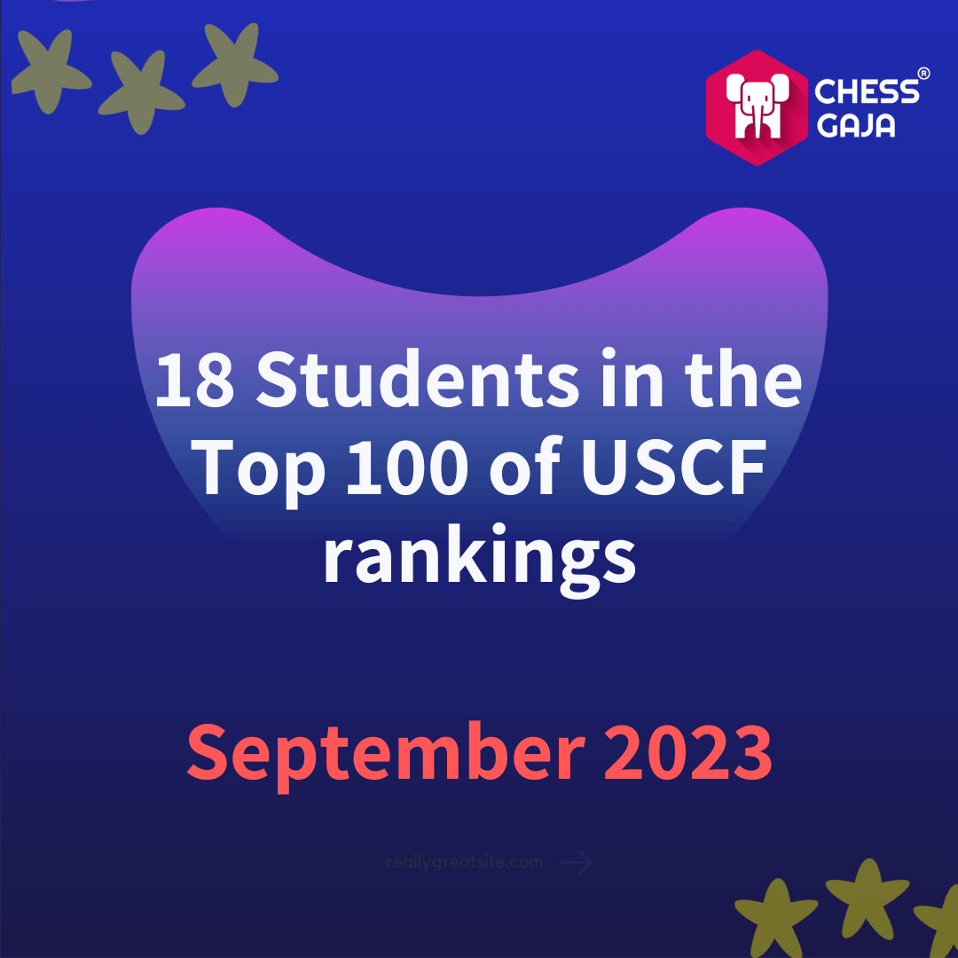 Top 100 USCF Rankings: 18 Students - September 2023