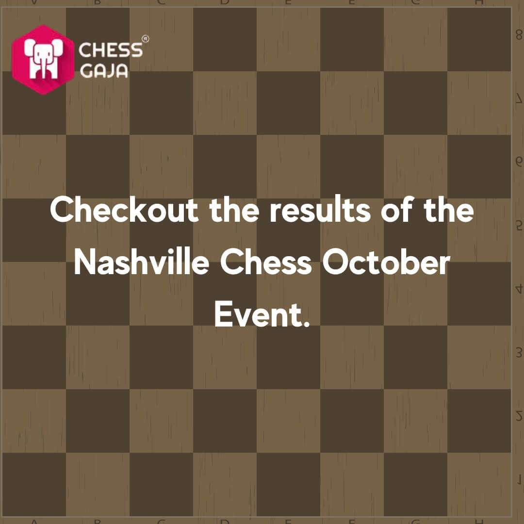 Nashville Chess October Event Results - Chess Gaja Insights